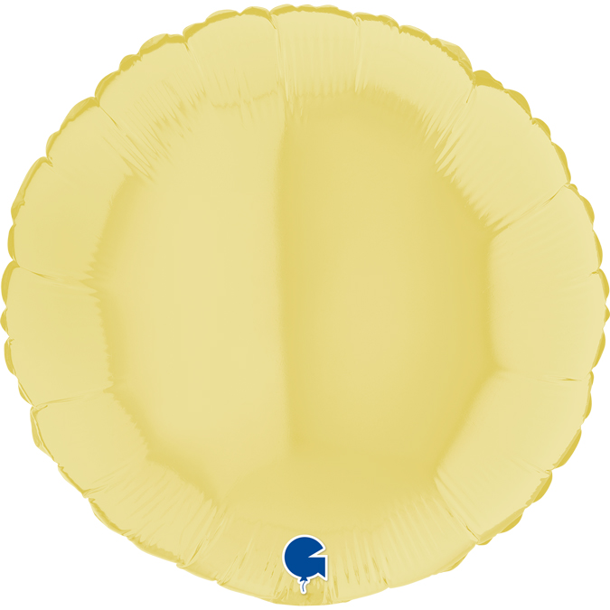 ROUND MATTE YELLOW | GRABO 18" FOIL - Hi-Flyers Balloon Wholesale