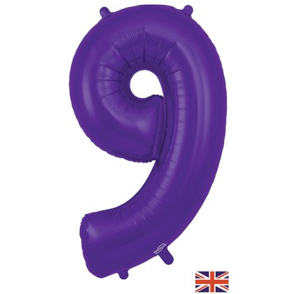 PURPLE NUMBER 9 | OAKTREE 34" FOIL